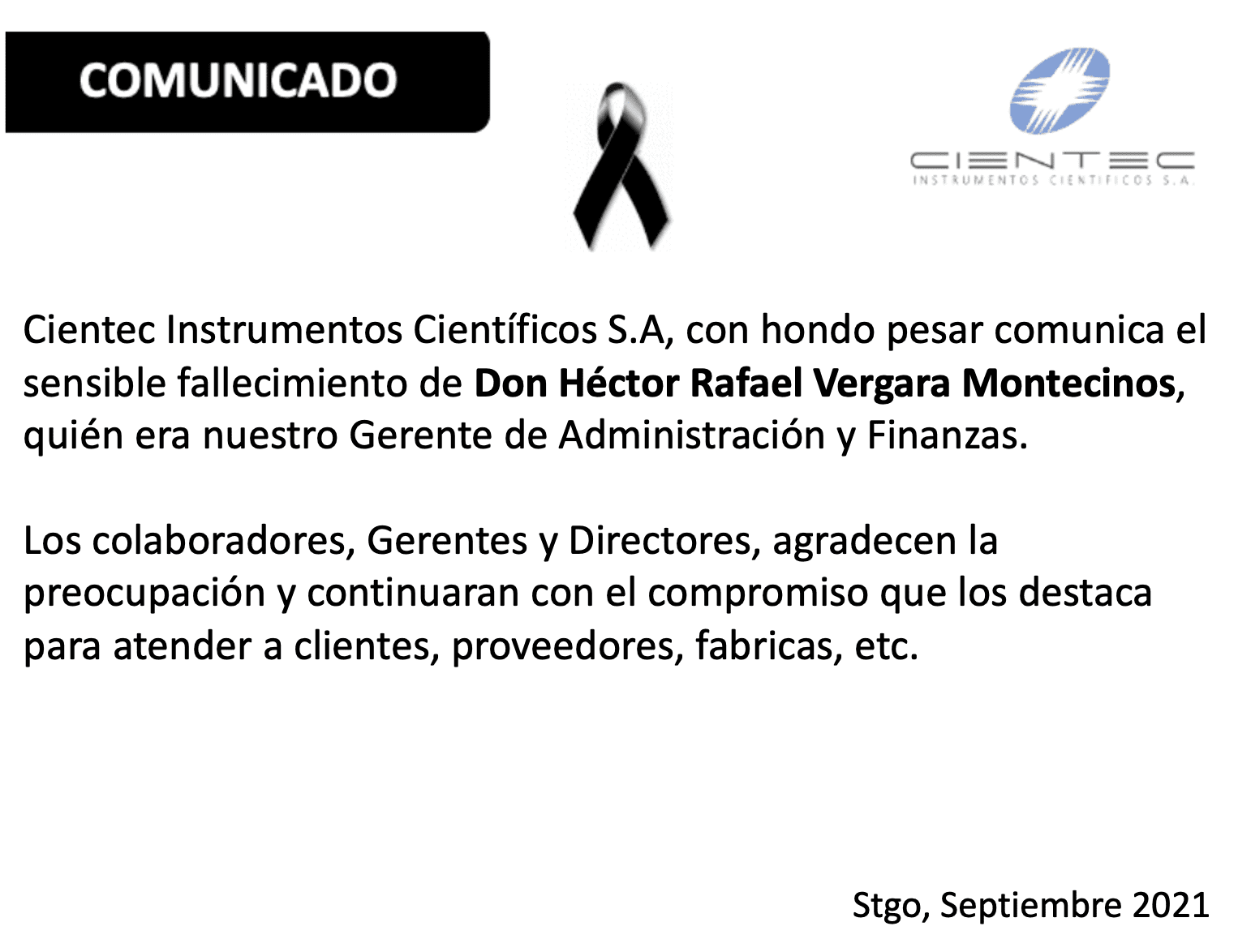 Sensible Fallecimiento - Cientec